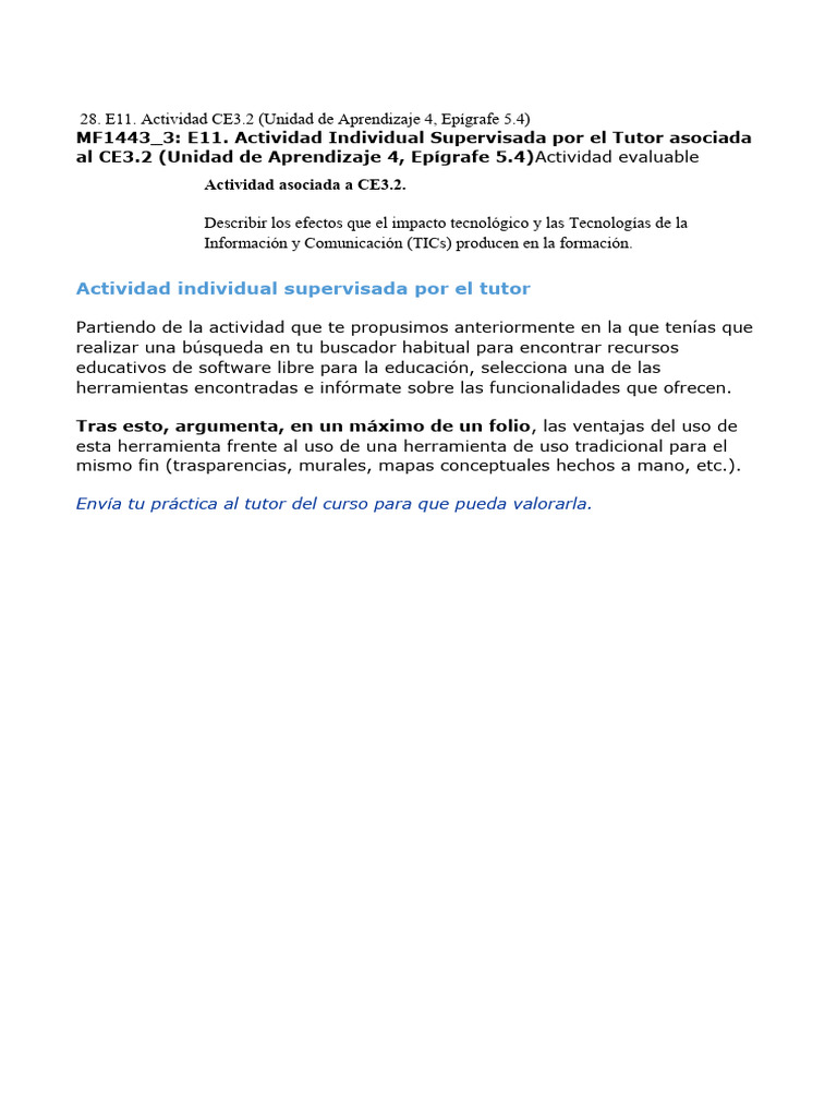 E11. Actividad CE3.2 (Unidad de Aprendizaje 4, Epígrafe 5.4) | PDF ...