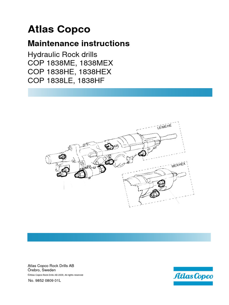 Maintenance Instructions COP 1838ME HE LE MEX HEX HF | PDF