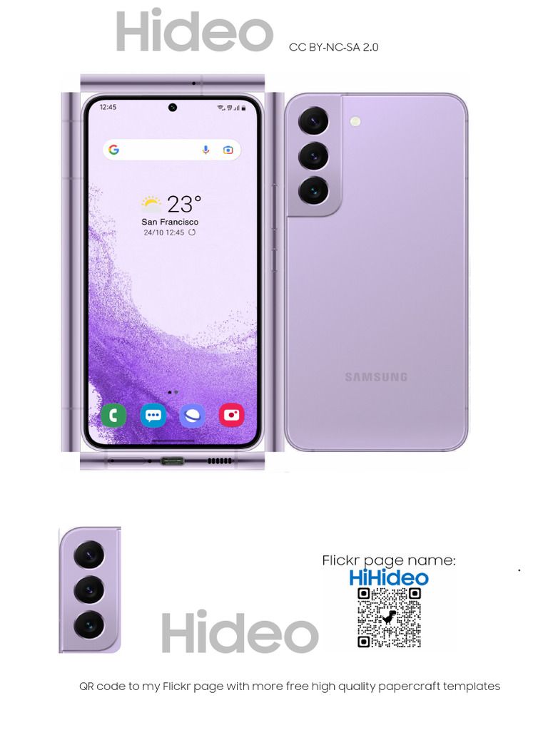 S22 Bora Purple (Papercraft) | PDF