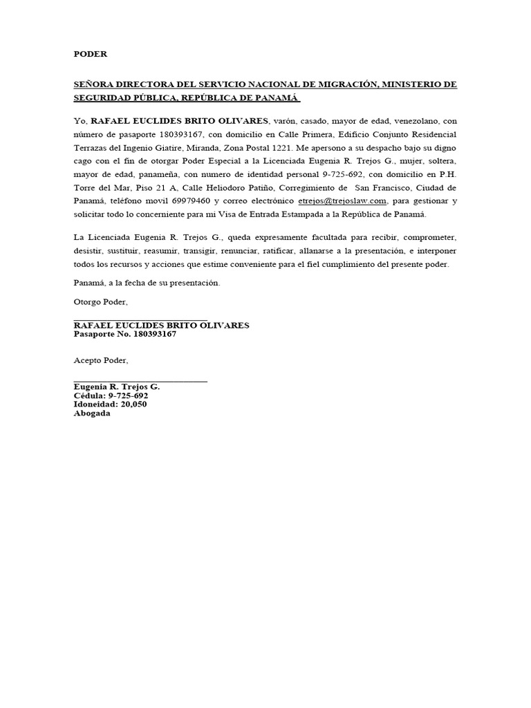 Poder Rafael Euclides - Papa de Elyra Brito | PDF | Derecho