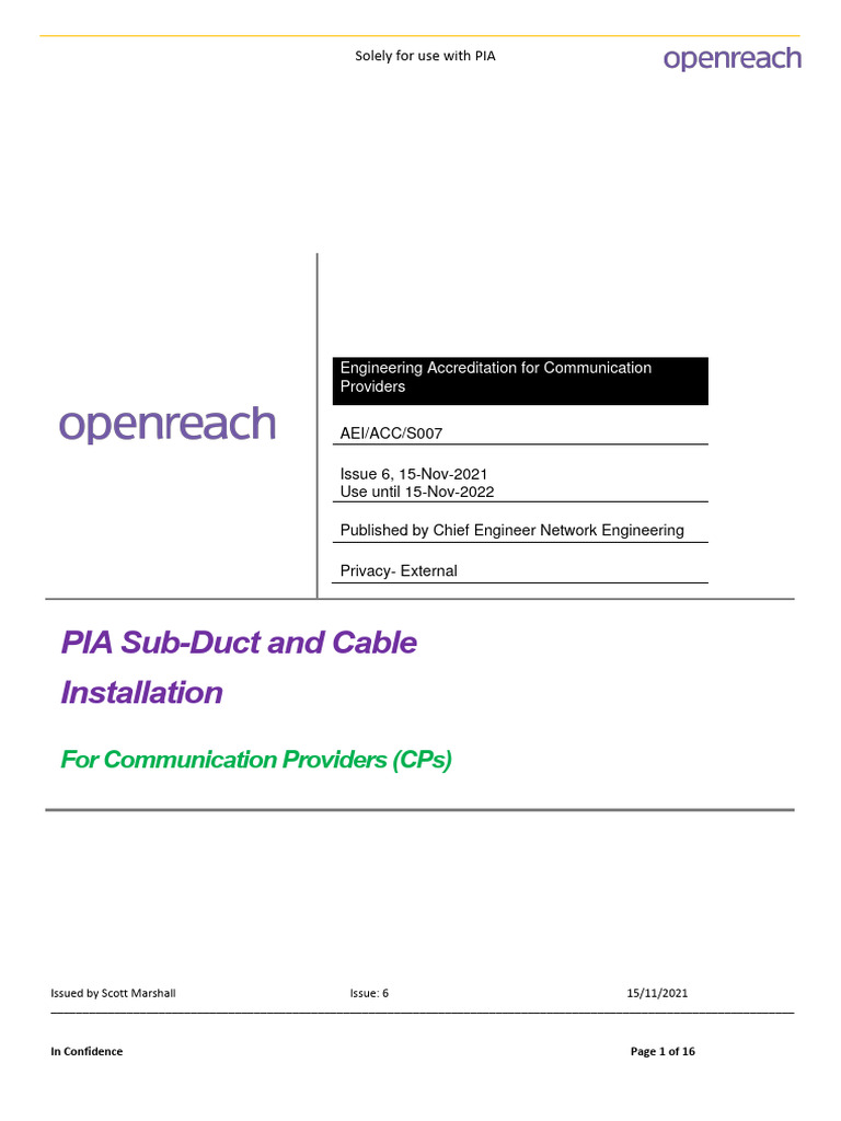 PIA S007 PIA Sub Duct and Cable Install V6 15 - 11 - 21 (1) 2022-07 ...
