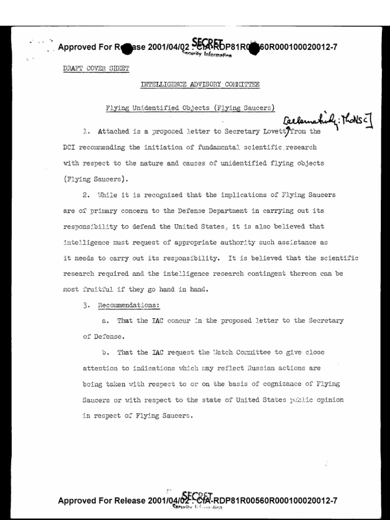 1952 CIA Memo | PDF