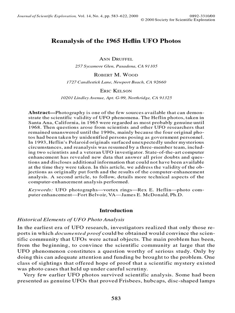 1965 Heflin | PDF | Unidentified Flying Object