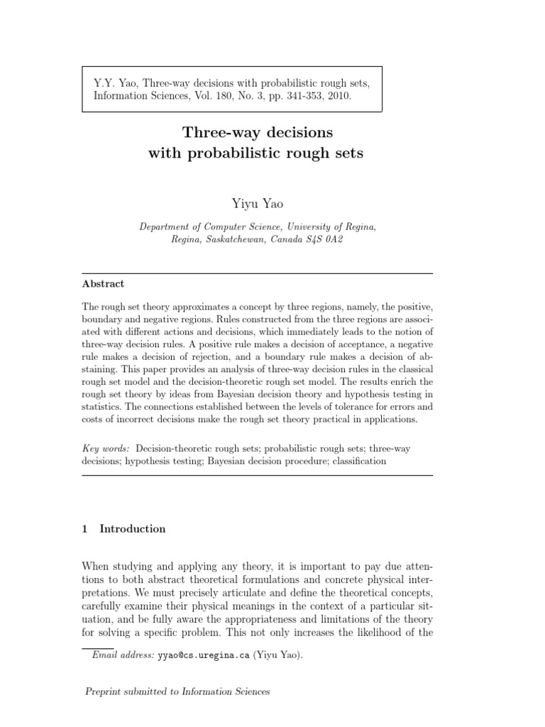 Is Three Way Probabilistic Model | PDF | Science & Mathematics | Computers