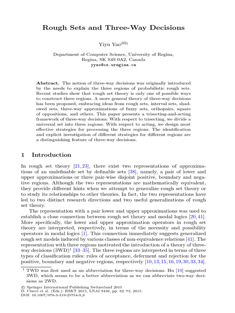 Rough Sets and Three-Way Decisions | PDF | Mathematical Concepts ... Rough Sets and Three-Way Decisions | PDF | Mathematical Concepts ...