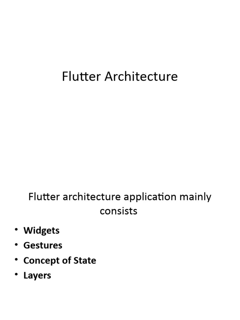 Flutter Architecture | Download Free PDF | Computing | Software