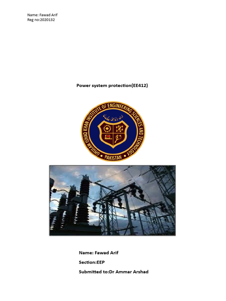 Fawad Cep Report | PDF | Electrical Substation | Electric Power Transmission