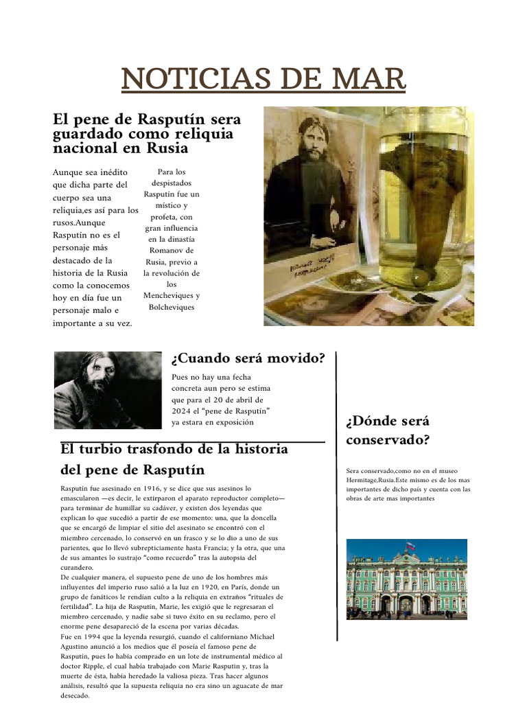 Documento A4 Periódico Informativo Semanal Minimalista Clásico | PDF ...