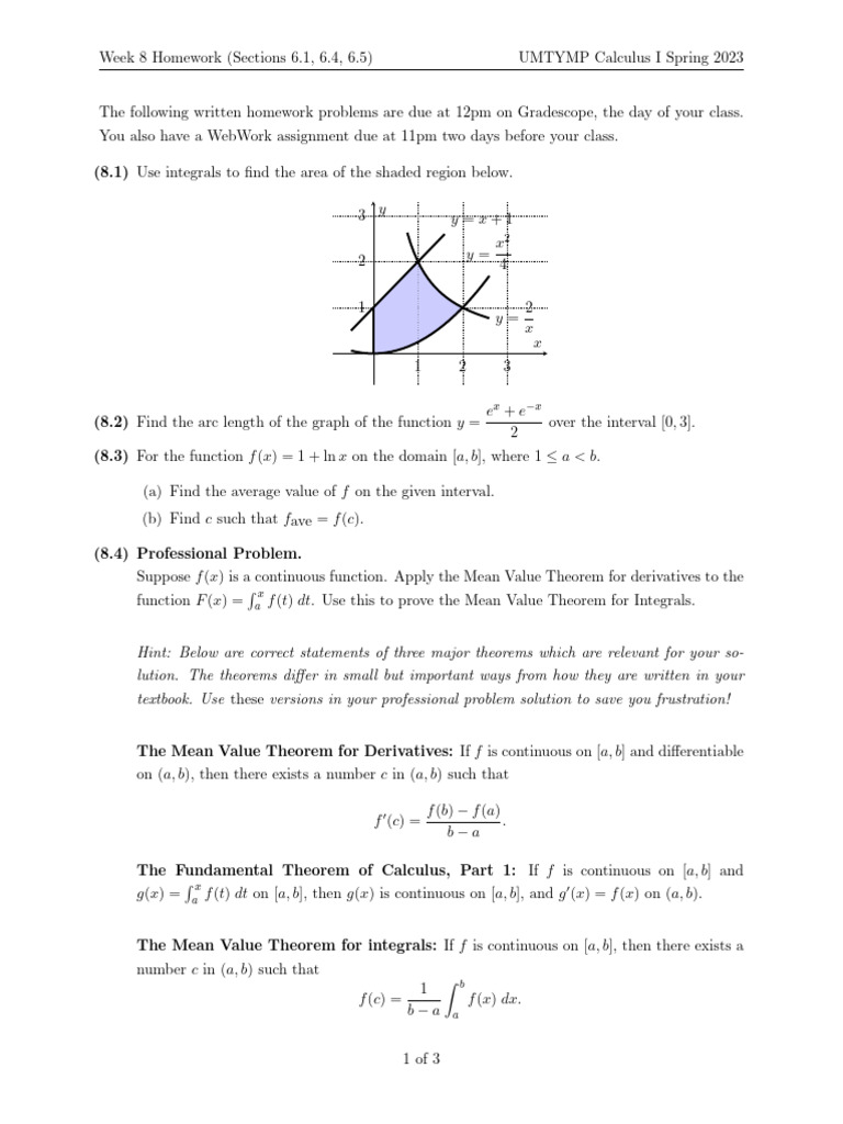 Week 8 Homework | PDF | Function (Mathematics) | Mathematical Analysis