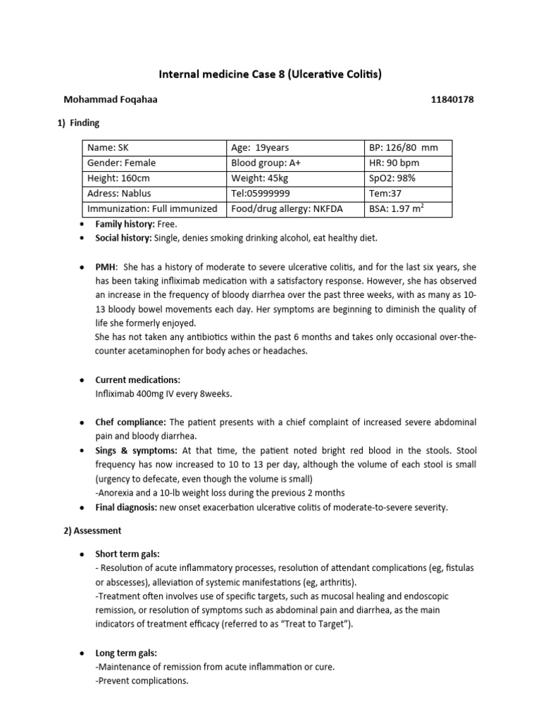 Ulcerative Colitis 7 | PDF | Ulcerative Colitis | Chemistry