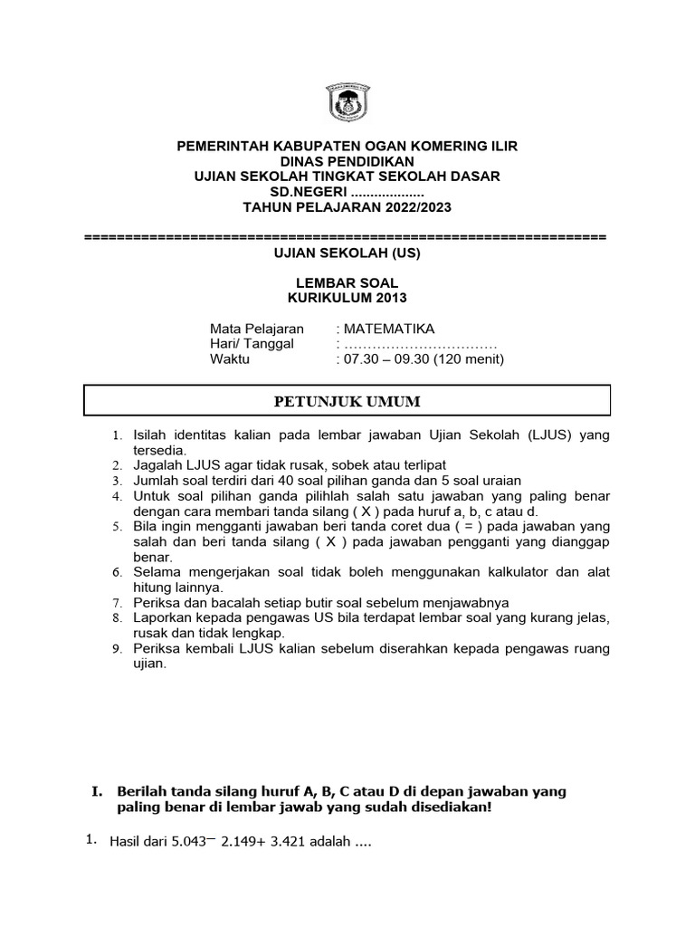 Master Soal Matematika | PDF