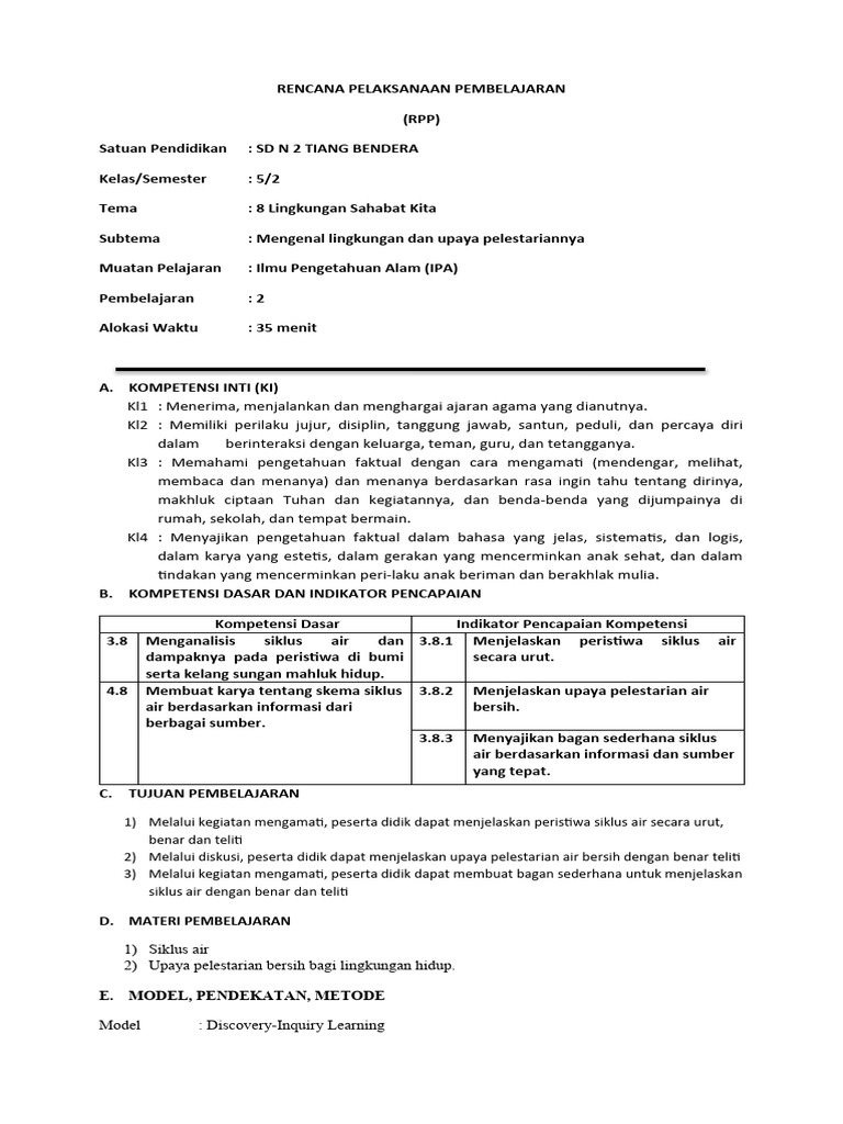 KOMPETENSI INTI - Docx Aziz Hadi | PDF | Sains & Matematika
