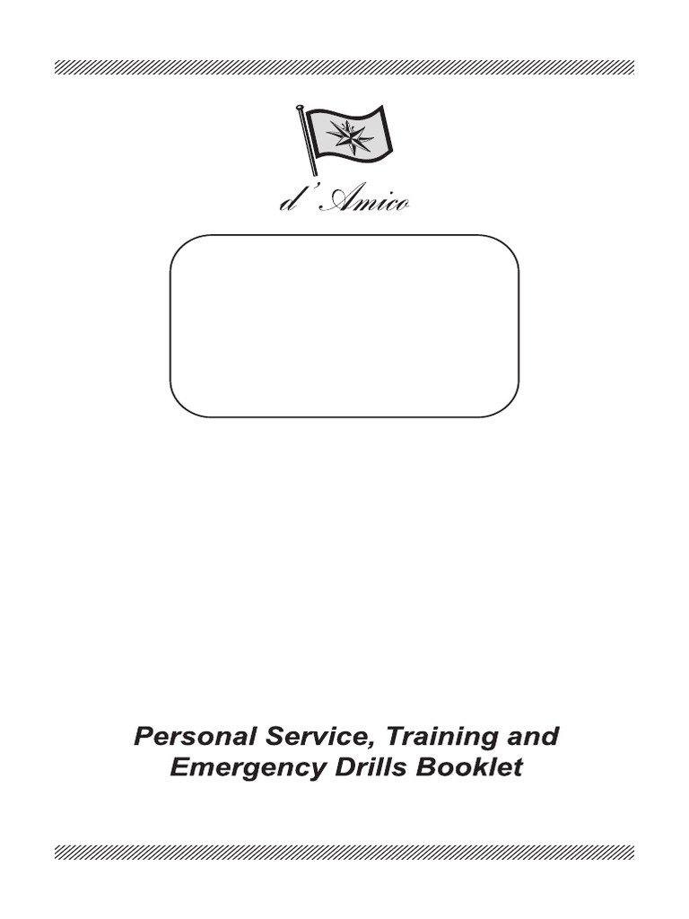 Emergency Drills Book - Single (New) | PDF