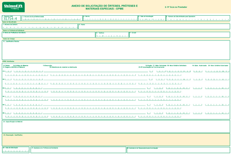 Guia OPME Unimed | PDF