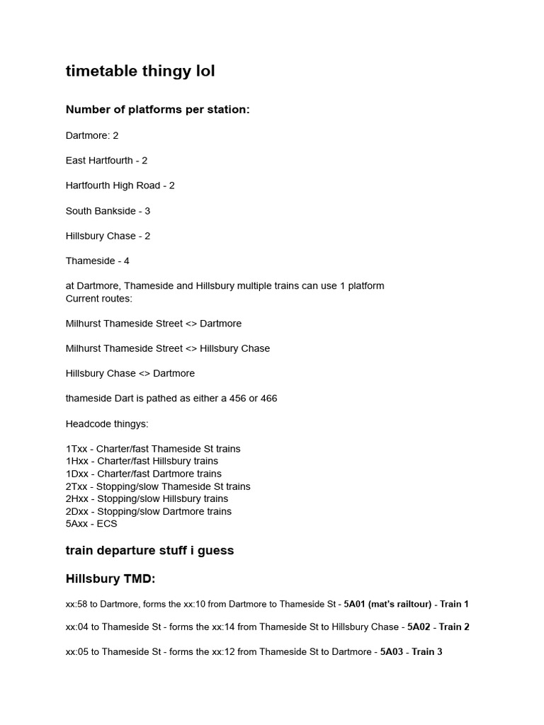 Tne Timetable Copy or Whatever | PDF | Rail Transport | Transport