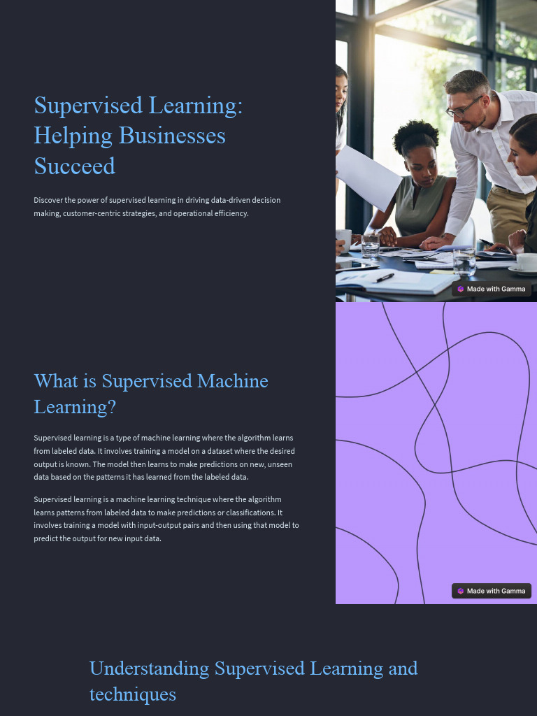 Supervised Learning Helping Businesses Succeed | PDF | Machine Learning ...