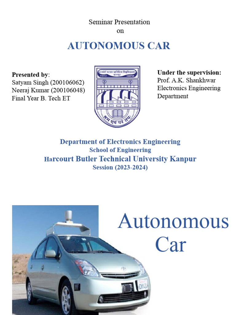 Seminar | PDF | Lidar | Computer Vision