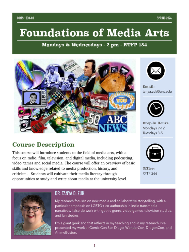 Foundations of Media Arts M/W Syllabus | PDF | Libraries