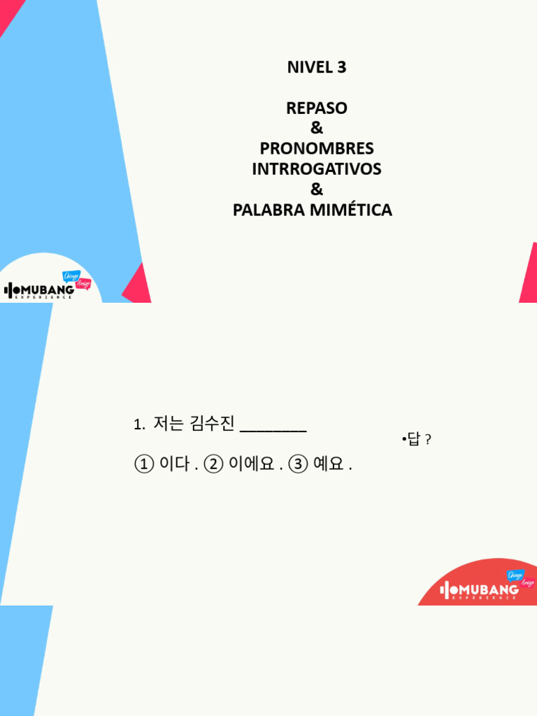Nivel 3 - Repaso (New) | PDF