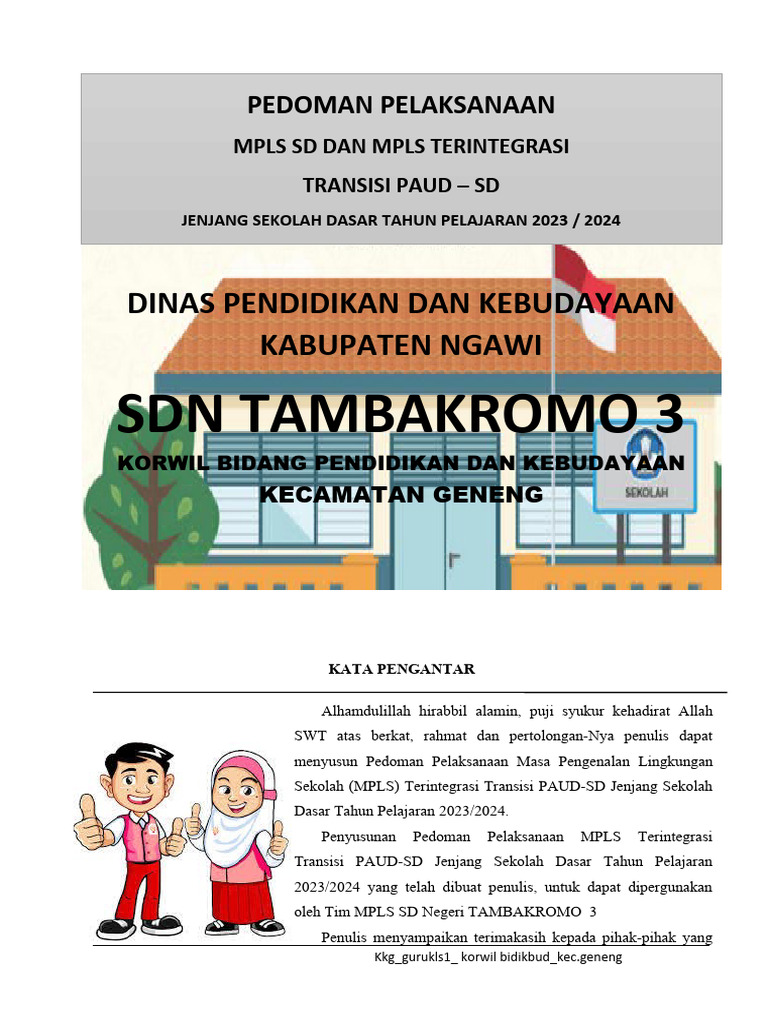 Pedoman Pelaksanaan Mpls SDN Tambakromo 3 | PDF