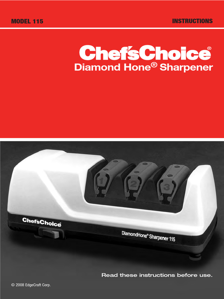 Diamond Hone Sharpener: MODEL 115 Instructions | PDF | Blade | Knife