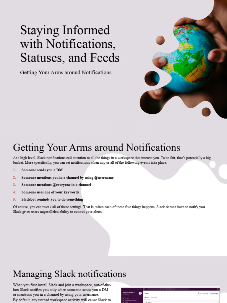 Ch5-Staying Informed With Notifications, Statuses, and Feeds | PDF ...