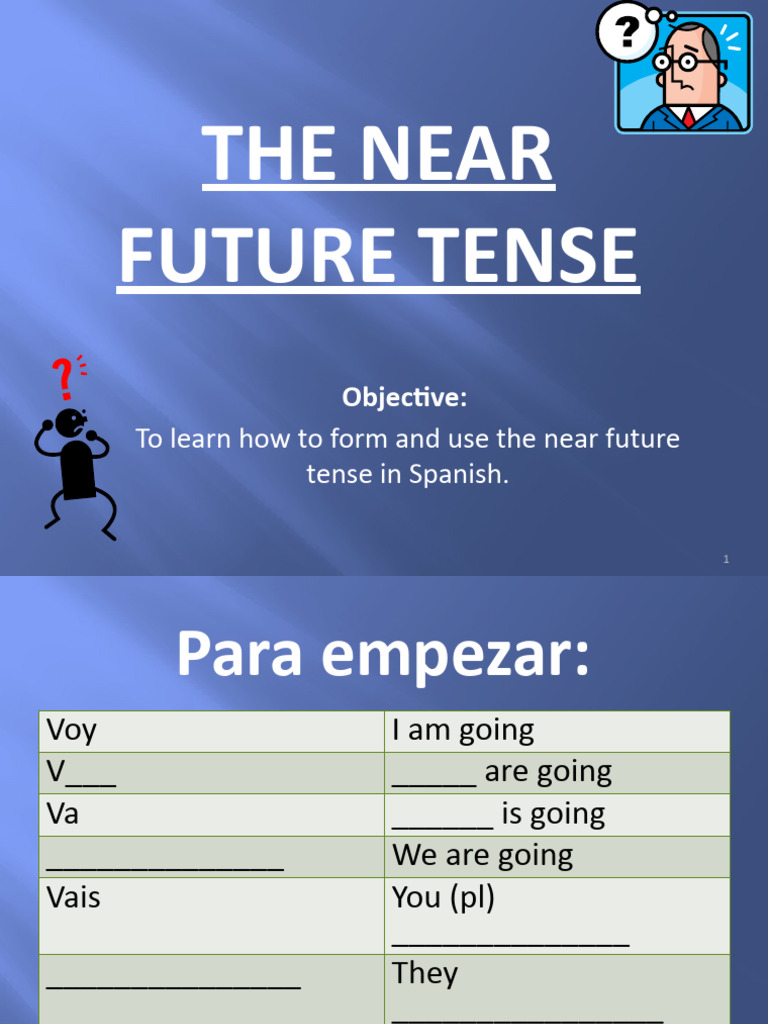 The Near Future Tense | PDF | Grammar | Syntax
