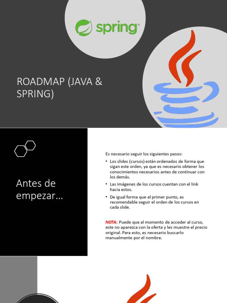 Roadmap (Java & Spring) | PDF | Java (lenguaje de programación ...