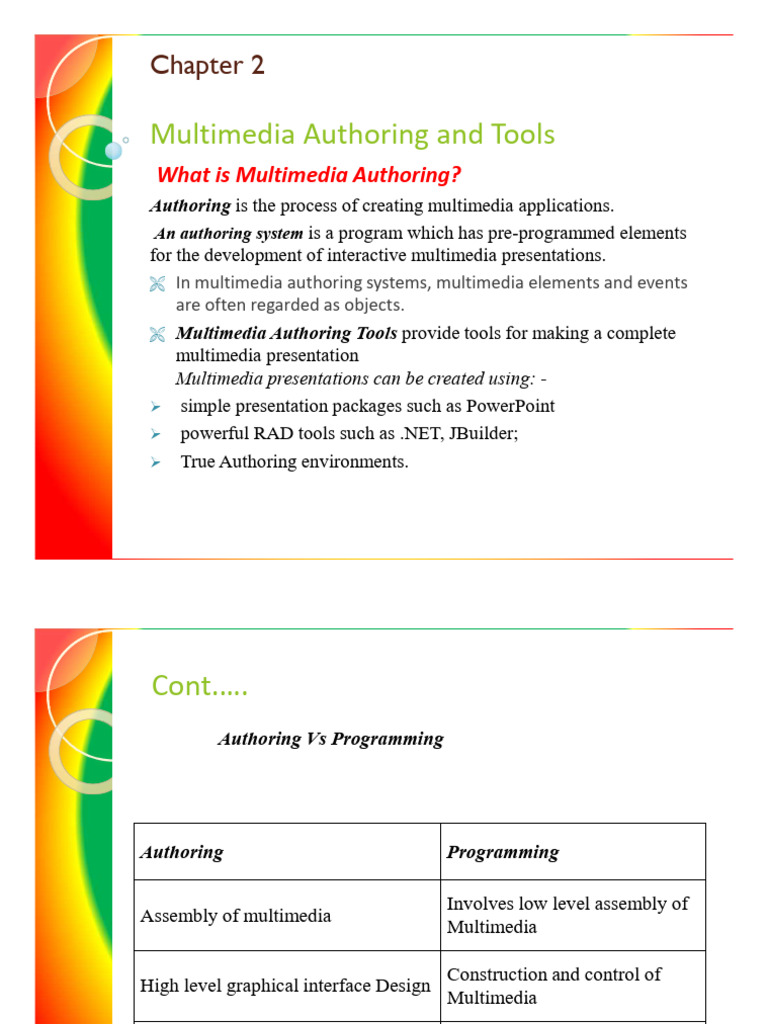 MM Chapter 2 | Download Free PDF | Multimedia | Scripting Language
