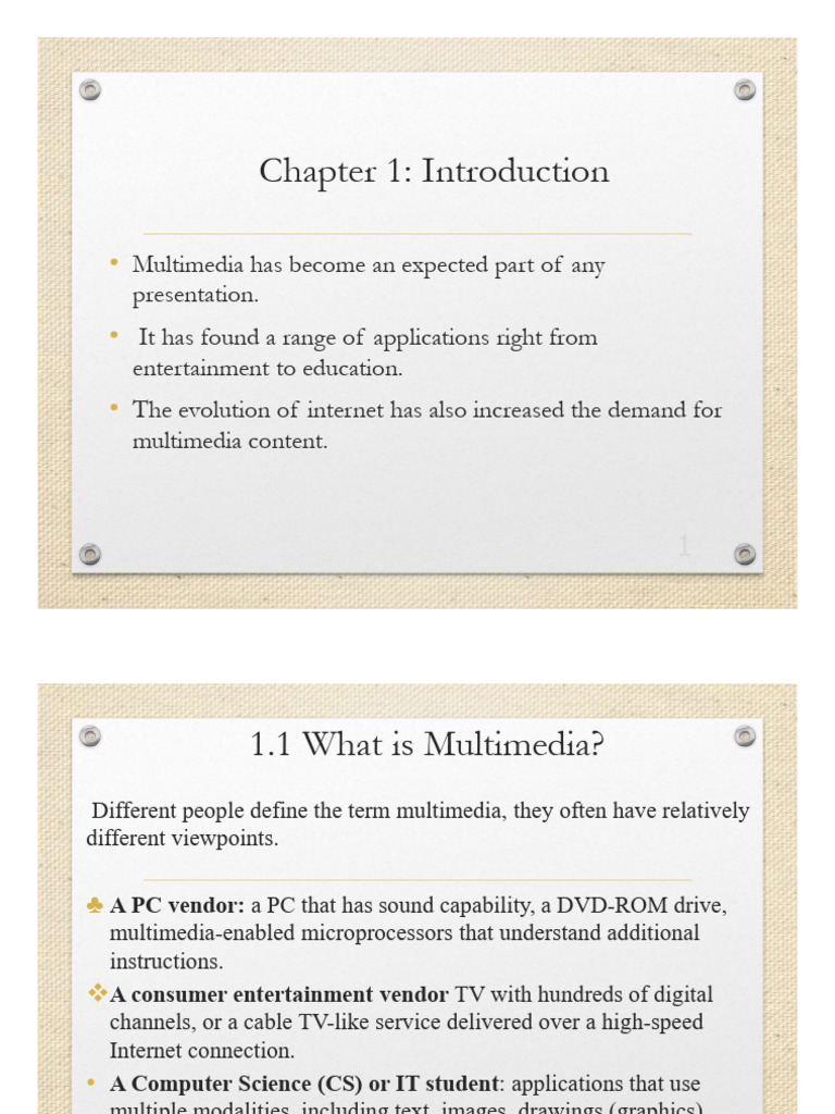 MM Chapter 1 | PDF | Hyperlink | Multimedia