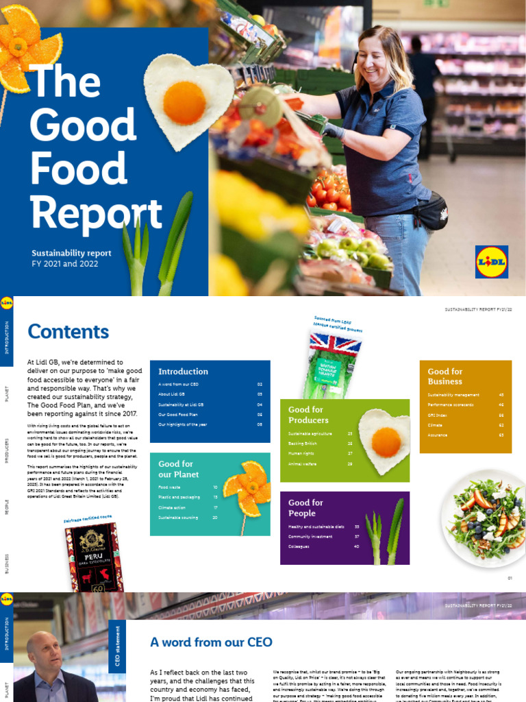 Lidl Sustainability Report FY 2021-2022 | PDF | Sustainability ...