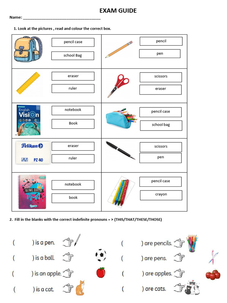 2ND Grade-Exam Guide | PDF | Stationery | Conservation And Restoration ...