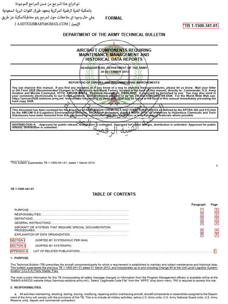 TB 1-1500-341-01 | PDF