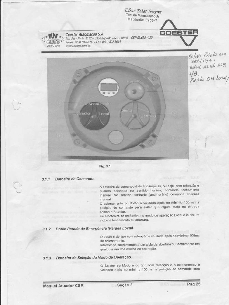 Atuador Coester | PDF