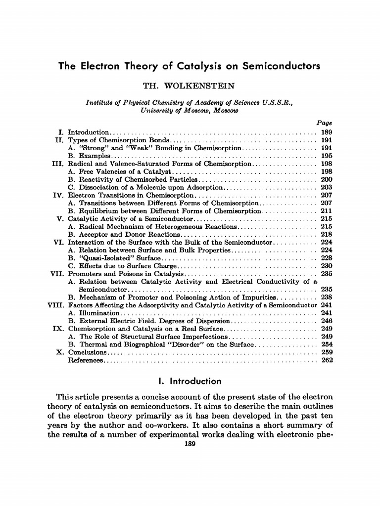 Wolkenstein1960-The Electron Theory of Catalysis On Semiconductors ...