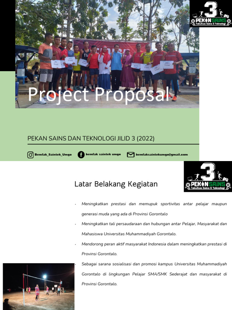 Proposal Sponsorship Pekan Sains & Teknologi Jilid 3 (FIX) | PDF