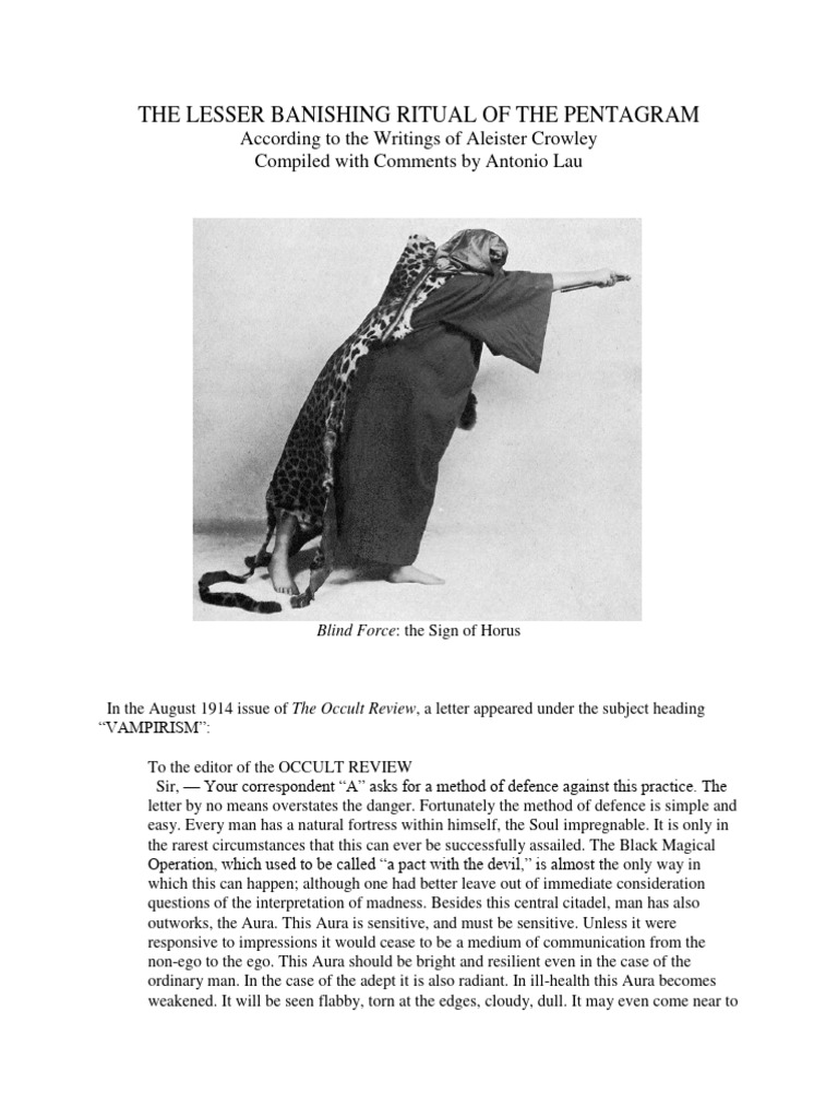 The Lesser Banishing Ritual of The Pentagram | PDF | Ceremonial Magic | Archangel