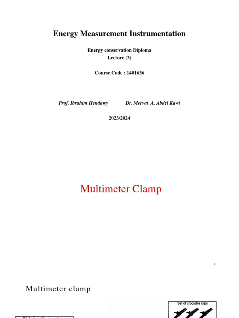 Energy Measurement Instrumentation_L3 | PDF | Ac Power | Ion