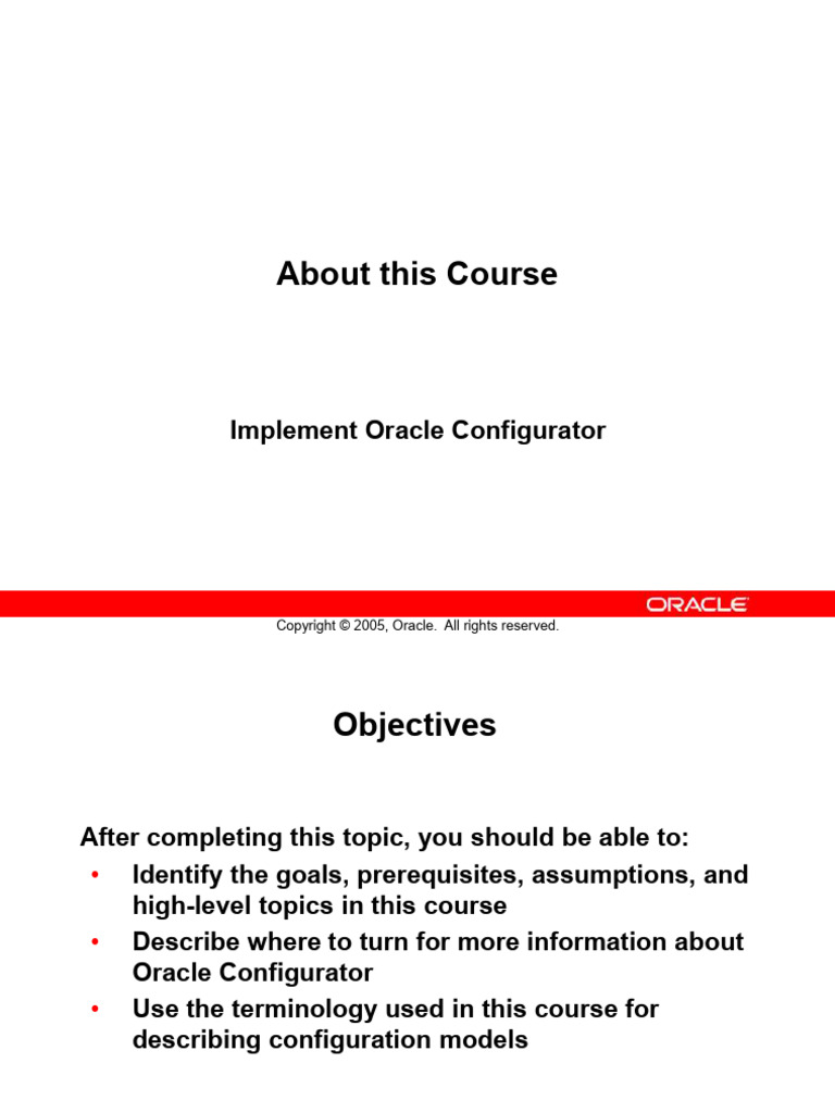 Implement Oracle Configurator | PDF | Oracle Corporation | Implementation