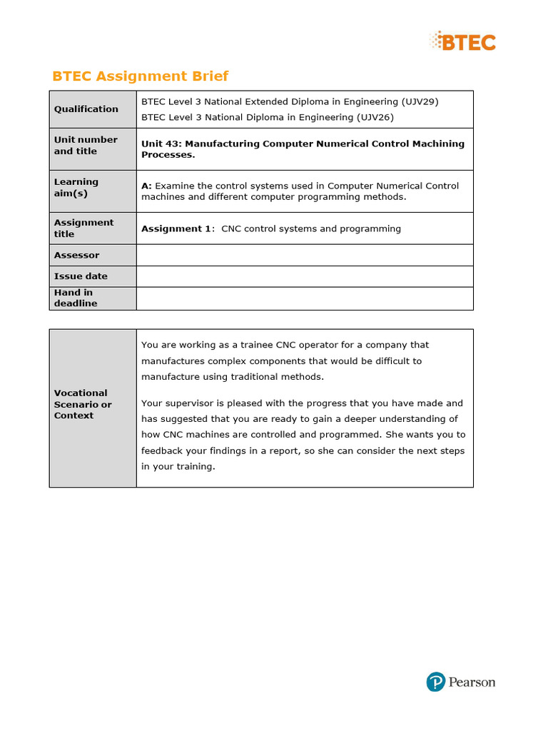 Unit-43-CNC Assignment 1 | PDF | Numerical Control | Feedback