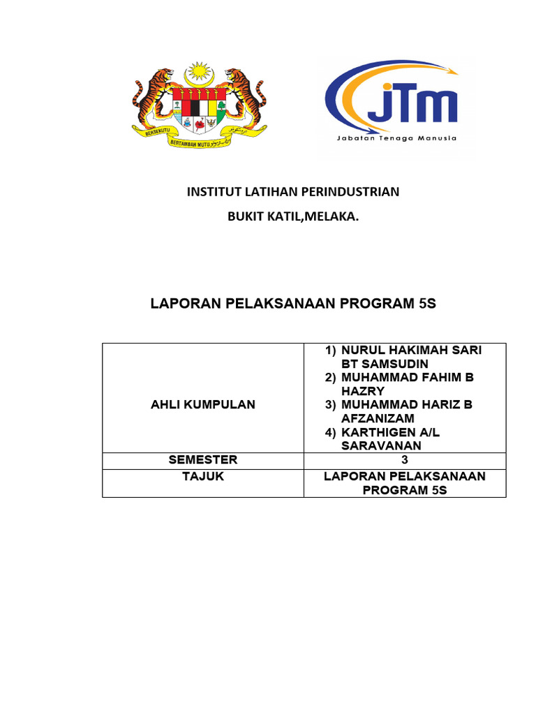 Laporan Pelaksanaan Program 5S | PDF