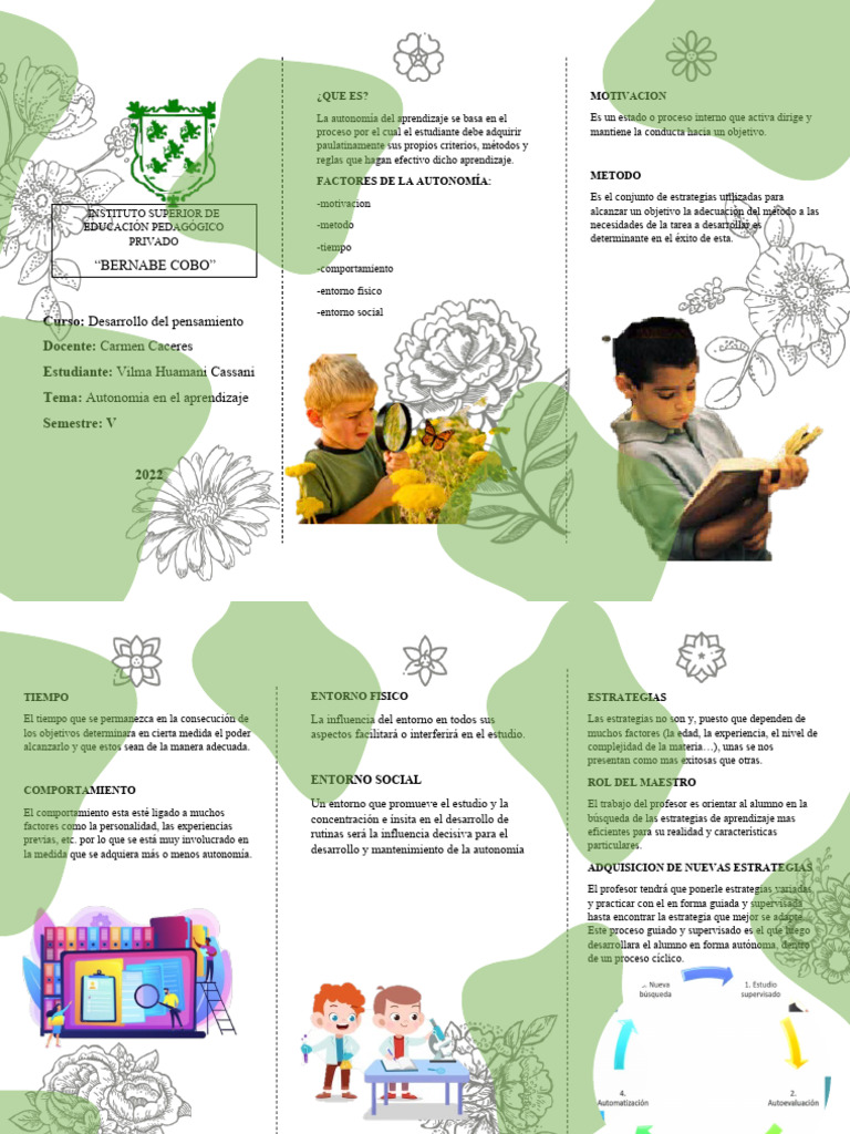 AUTONOMIA | PDF | Aprendizaje | Maestros
