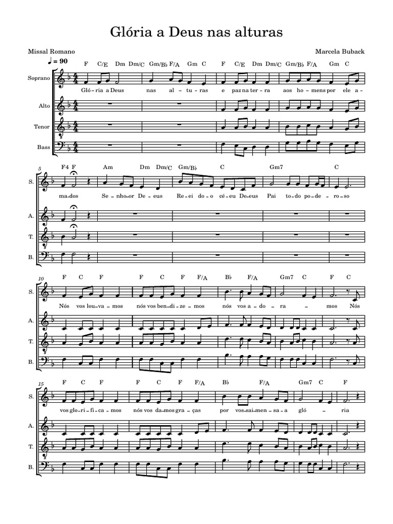 Glria A Deus Nas Alturas - Marcela Buback | PDF