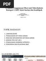 Surat Pemberitahuan Dosis OAT Tuberkulosis Sensitif Obat (KDT) | PDF