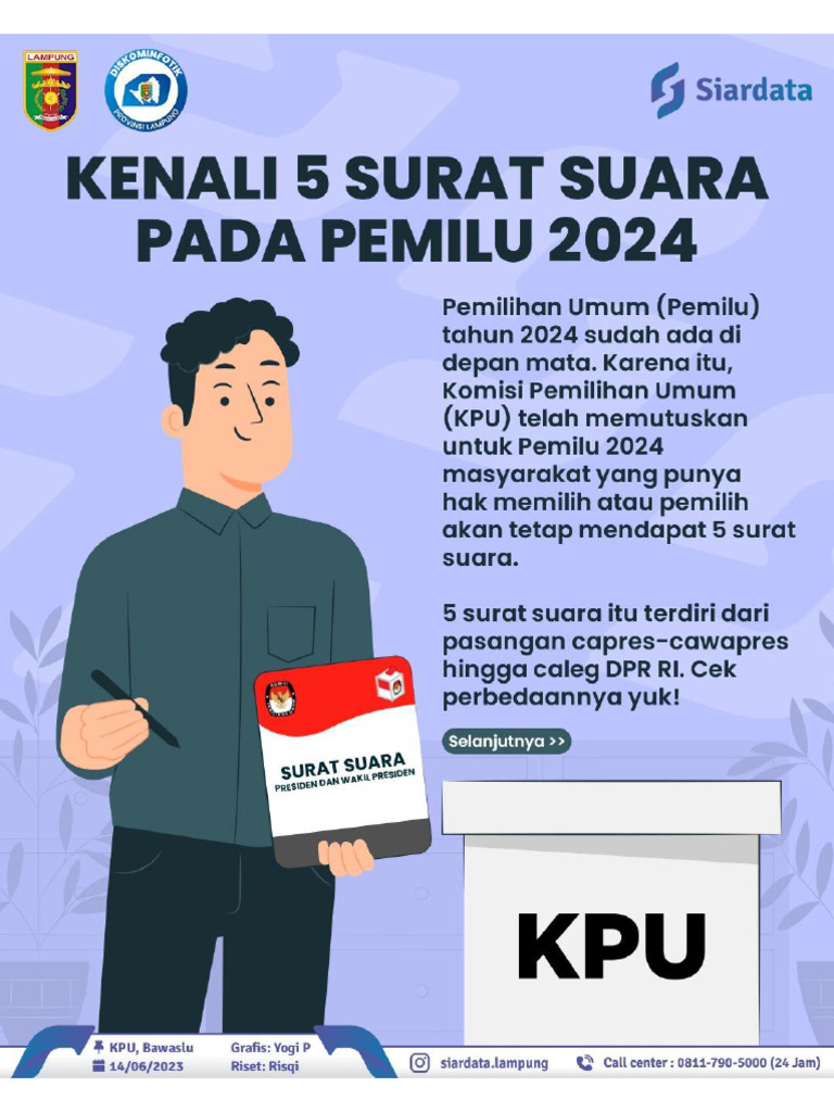 Kenali 5 Surat Suara Pemilu | PDF