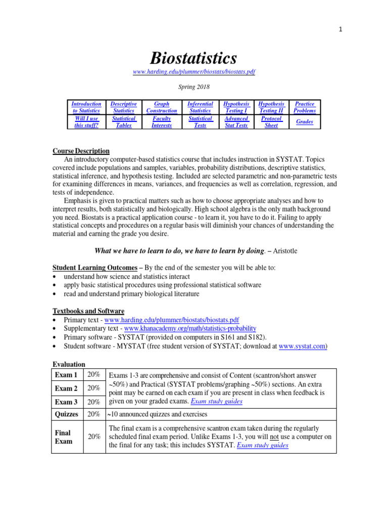 Biostats | Download Free PDF | Statistics | Level Of Measurement