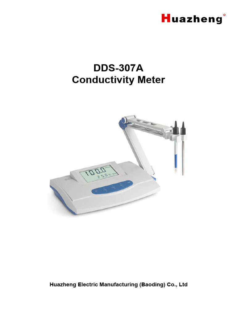 DDS 307A Benchtop Conductivity Meter | PDF | Physical Sciences | Applied And Interdisciplinary ...