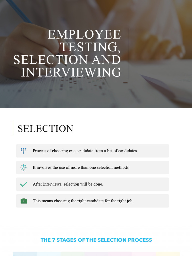 Employee Testing, Selection and Interviewing | PDF | Recruitment ...