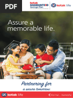 Kotak Signature Term Plan Brochure | PDF | Insurance | Life Insurance