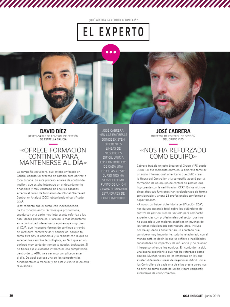 26 - Revista - CCA - Insight #1 El Experto (David Diez y José Cabrera ...